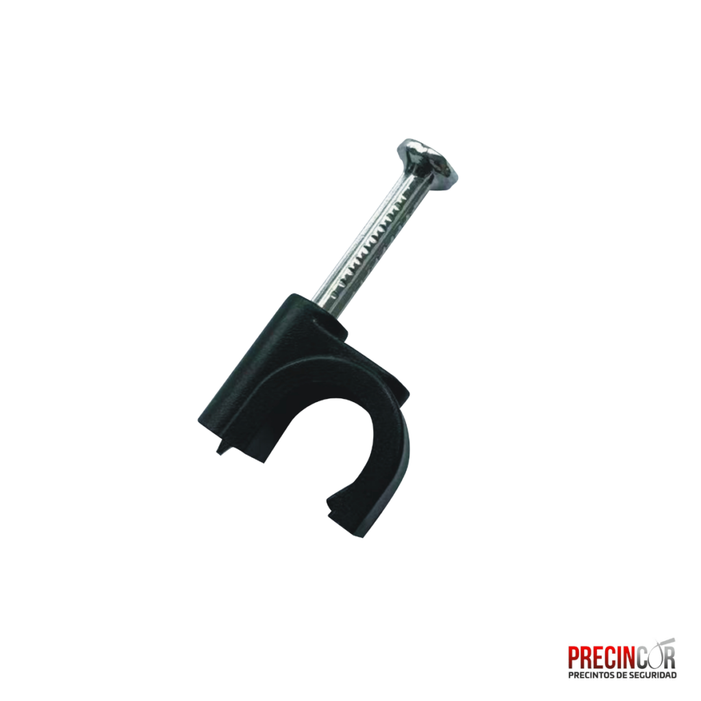 Grampa con clavo Cable RG6 - Precincor